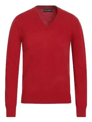 Dolce & Gabbana Sweater In Virgin Wool And Cashmere - Red
