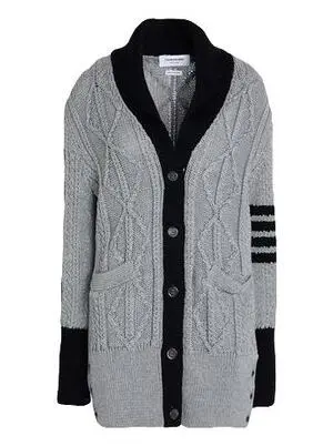 Thom Browne Light Virgin Wool Cardigan - Grey