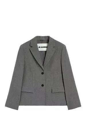 JIL SANDER Mélange-effect Blazer - Grey