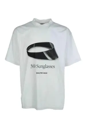 Balenciaga Graphic-print T-shirt - White
