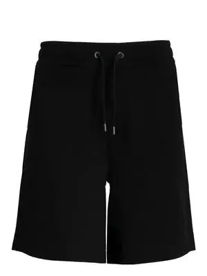 BOSS Drawstring Cotton Shorts - Black