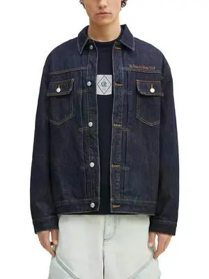 BILLIONAIRE BOYS CLUB Embroidered Denim Jacket - Blue