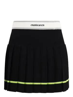 Casablanca Pleated Mini Skirt Black