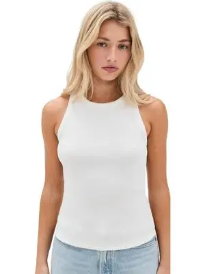 Jenni Kayne Cotton Rib Tank - Ivory