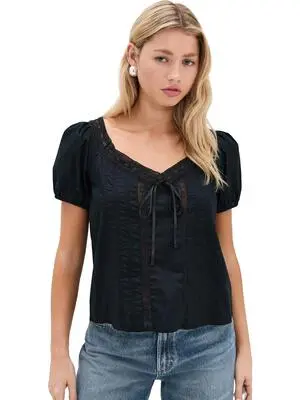 Paige Anzio Top - Black