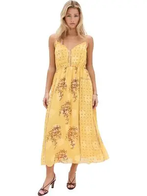 Ulla Johnson Elena Cami Midi Dress - Soleil