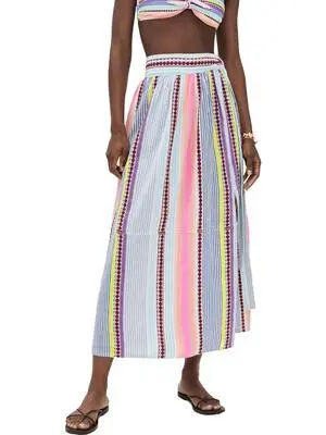 LEMLEM Tola Striped Skirt - Cirq Citrus