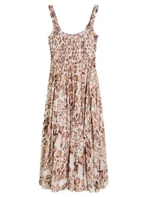NEEDLE & THREAD Printed Chiffon Midi Dress