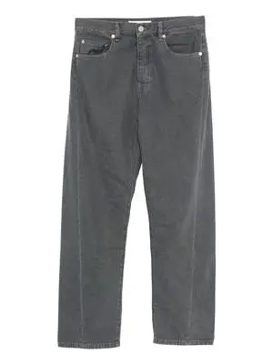 Études Studio Logo-patch Straight-leg Jeans - Grey