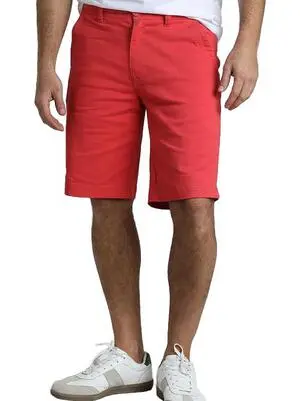 WEIRD FISH Rayburn Flat Front Shorts - Radical Red