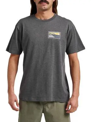 Quiksilver Coastal Vibes Graphic T-shirt - Charcoal Heather
