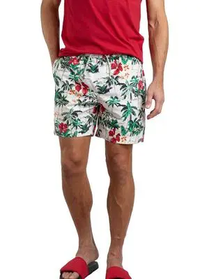 WEIRD FISH Belukha Printed Swim Shorts - Peapod