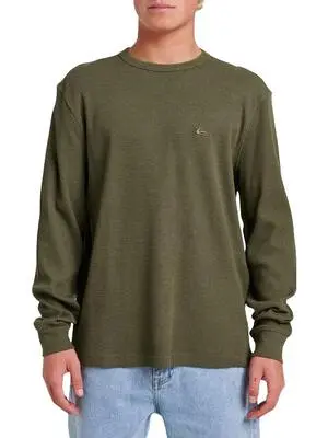 Quiksilver Nelson Long Sleeve Thermal Pullover - Grape Leaf