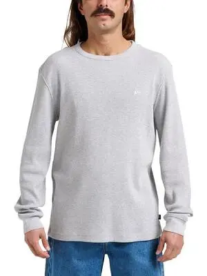 Quiksilver Nelson Long Sleeve Thermal Pullover - Light Gray Heather