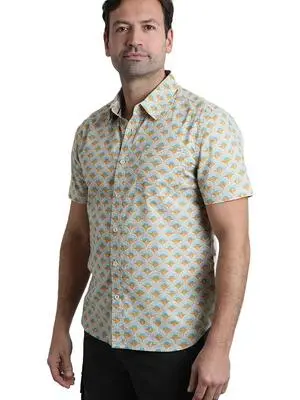 WEIRD FISH Faraway Printed Shirt - Caramel