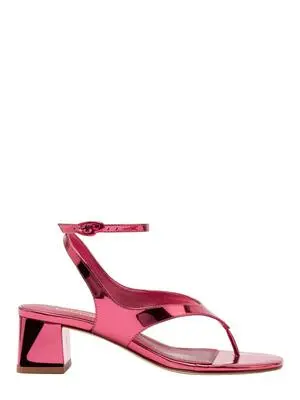 Larroude Gaia Block Sandal - French Rose