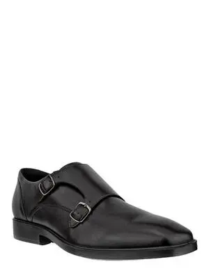 Ecco Metropole Milan Double Monk Strap Derby - Black