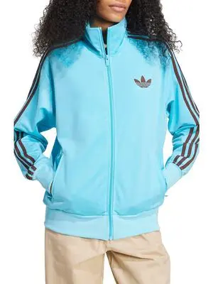 Adidas Firebird Recycled Polyester Track Jacket - Blue/ Auburn