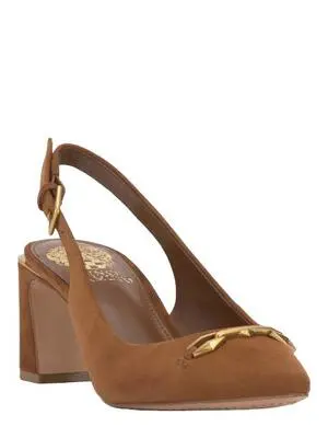 Vince Camuto Hamden Pointed Toe Slingback Pump - Burnt Sugar