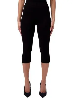 Naked Wardrobe Smooth Sculpt Crop Leggings - Black