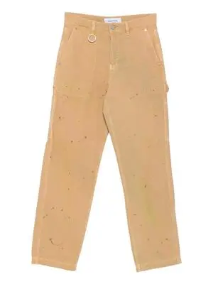 ÉTUDES STUDIO Paint-splatter Carpenter Trousers - Neutrals