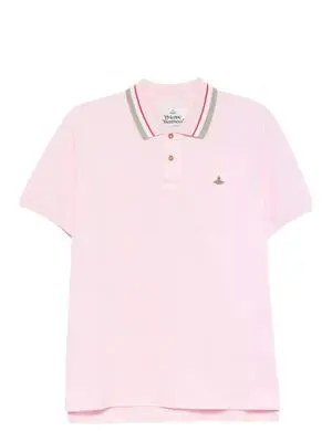 VIVIENNE WESTWOOD Tipped Polo Shirt - Pink
