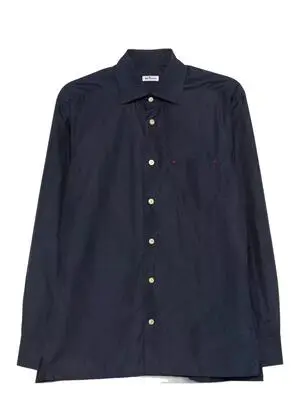 Kiton Button-fastening Pocket Shirt - Blue