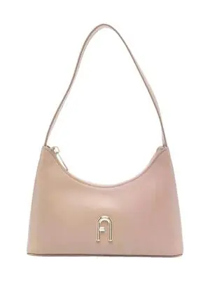Furla Leather Shoulder Bag Neutrals