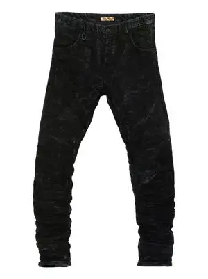 LAYER ZERO Acid-wash Trousers - Black