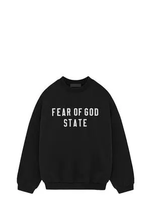 Fear Of God Heavy Fleece Crewneck Sweatshirt - Black