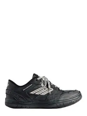 Balenciaga Hamptons Worn-out Sneaker - Black