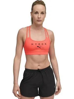 PUMA X Hyrox Move Moisture Wicking, Low Impact Sports Bra Glowing Red