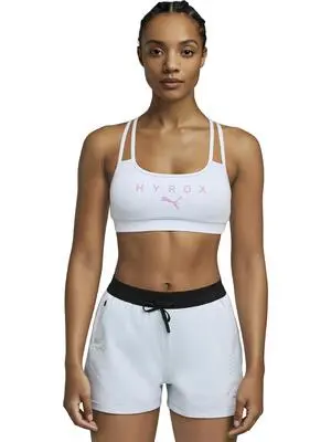 PUMA X Hyrox Move Moisture Wicking, Low Impact Sports Bra Gray