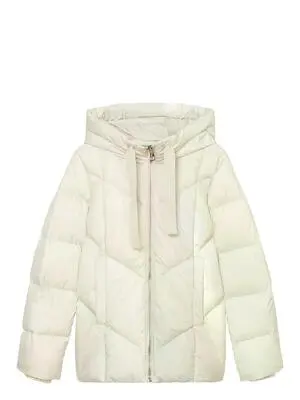 Marc O'polo Quilted Hooded Jacket - White