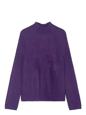 Marc O'polo Roll Neck Textured Sweater - Purple