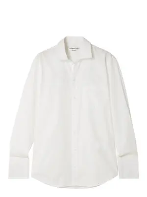 Victoria Beckham Organic Cotton-poplin Shirt - White
