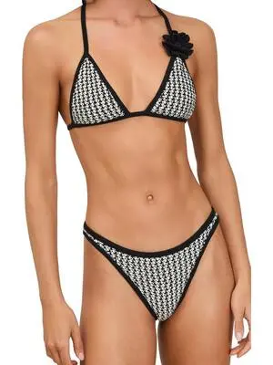 Devon Windsor Nash Crochet Bikini Top - Natural