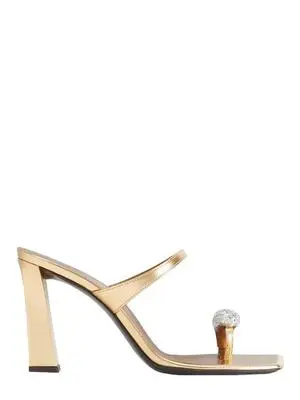 GIUSEPPE ZANOTTI Icon Ring 90 Thong Sandals - Gold