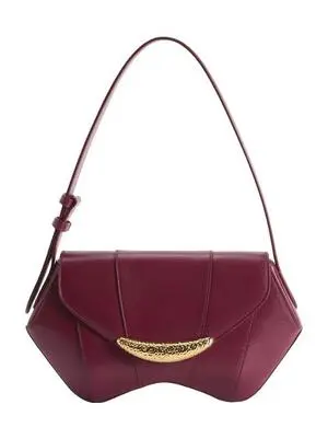 GIUSEPPE ZANOTTI Leather Shoulder Bag - Burgundy