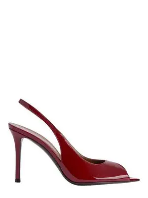 GIUSEPPE ZANOTTI Intriigo 90 Patent Leather Slingback Sandals - Burgundy