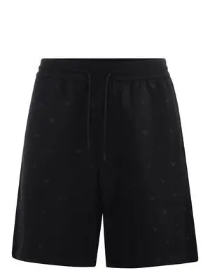 Emporio Armani Techno Cotton Shorts - Black
