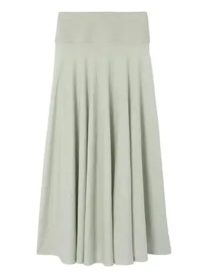 Alaïa Wool-blend Maxi Skirt - Green