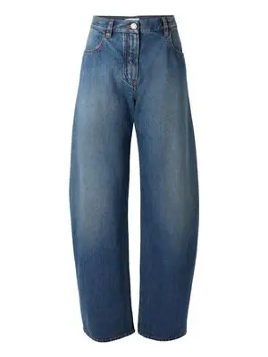 Alaïa Low-rise Barrel-leg Jeans - Blue