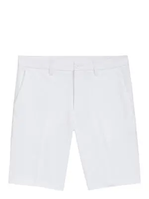 BOSS Elasticated-waist Slim-fit Stretch-woven Shorts - White
