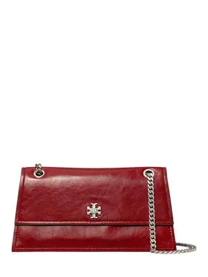 TORY BURCH Kira Turnlock Leather Convertible Shoulder Bag
