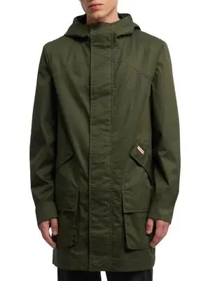 Hunter Downing Hooded Rain Jacket - Hunter Green