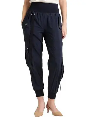 Cinq À Sept Harmony Side Snap Parachute Pants - Navy