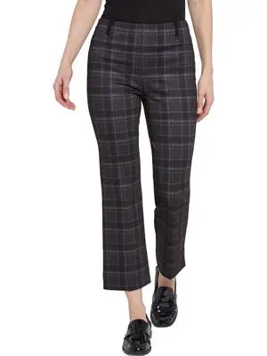 Lyssé Plaid Ankle Pants - Bristol Plaid