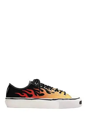 KAMIYA Flame-print Sneakers - Black