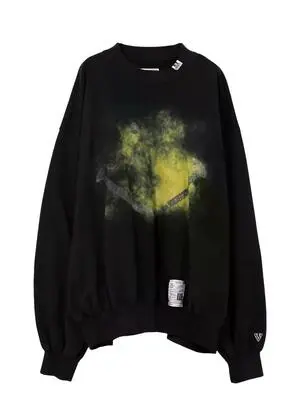 Mihara Yasuhiro Smiley Face-print Sweatshirt - Black